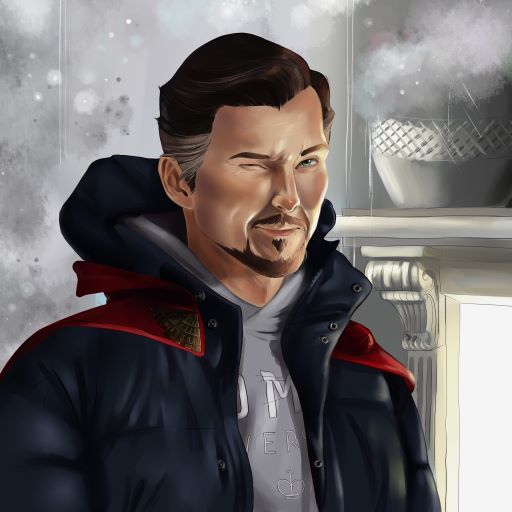 Doctor Strange wearing many sweaters - NFT Showroom