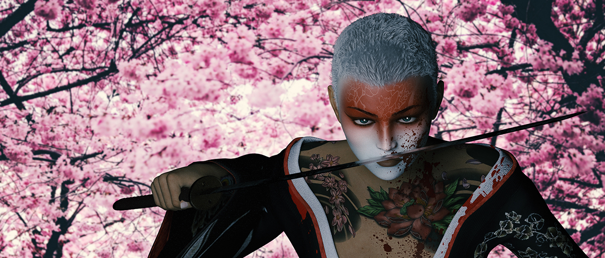 White hair samurai - NFT Showroom