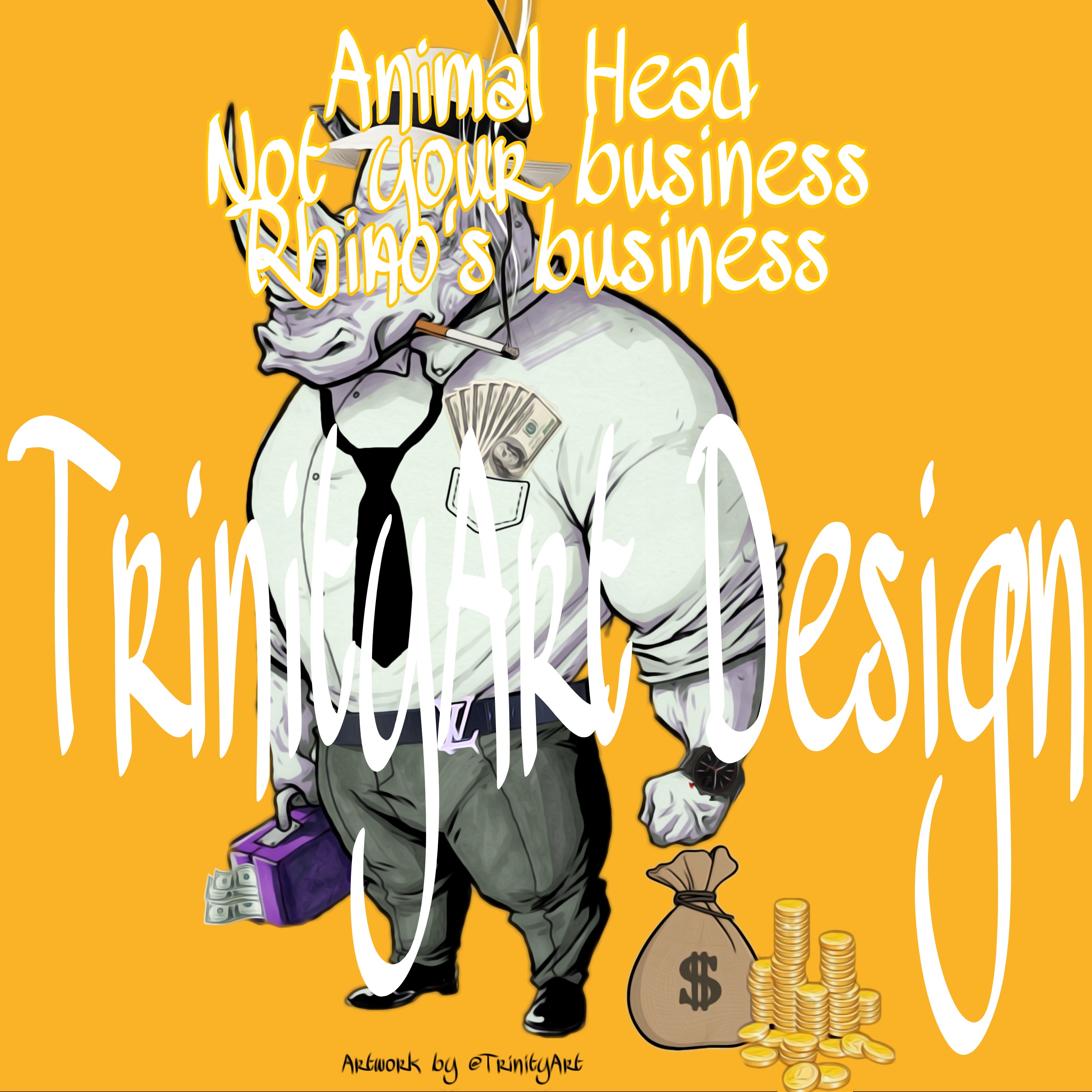 #1 Rhino's Business unique NFT - NFT Showroom