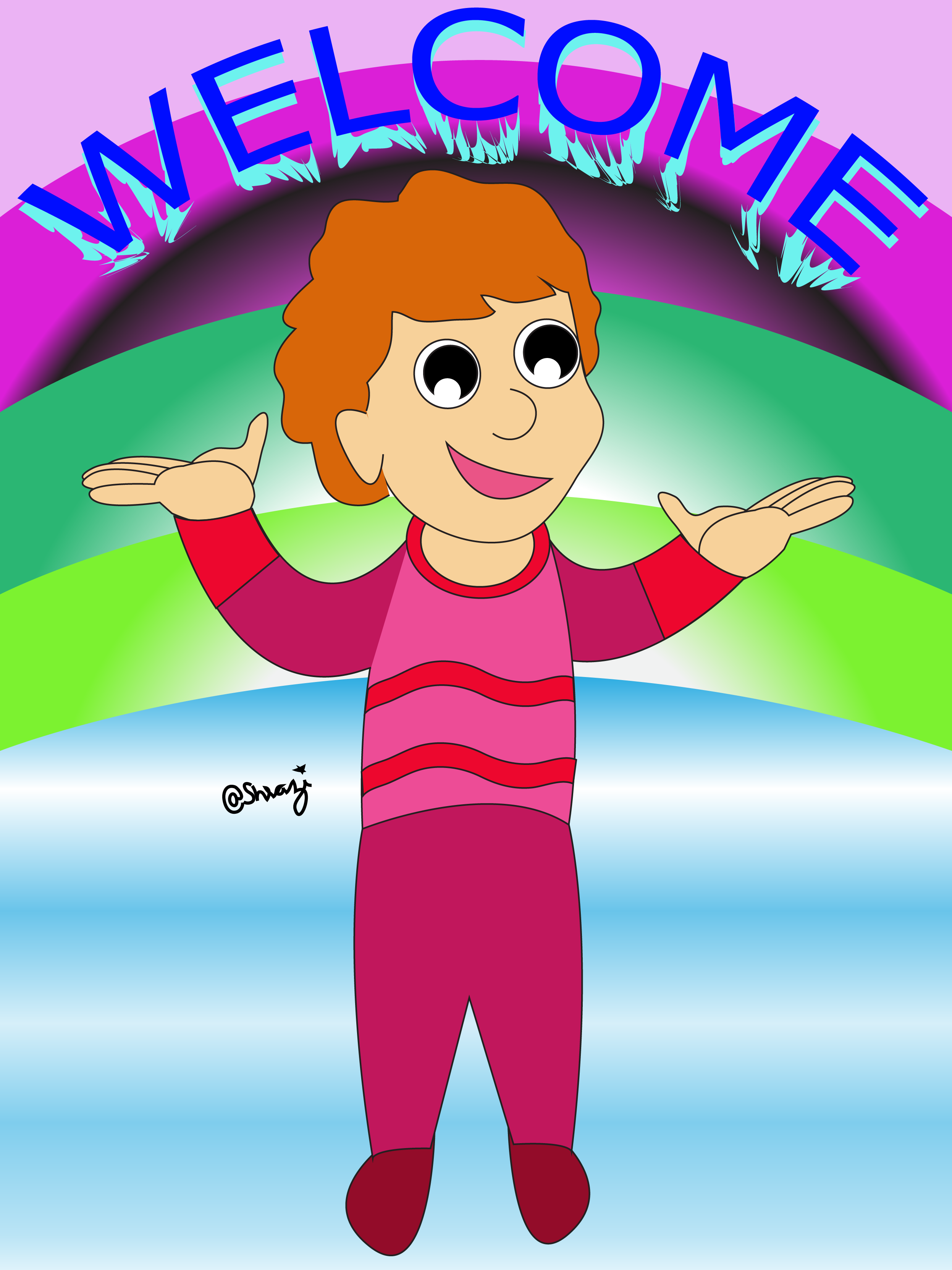 A Kid on Welcoming Pose - NFT Showroom